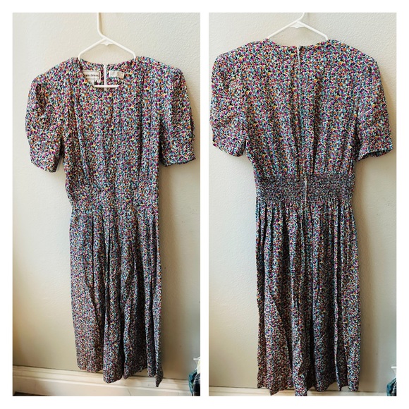 karin stevens | Dresses | Karin Stevens Multicolored Vintage Floral ...